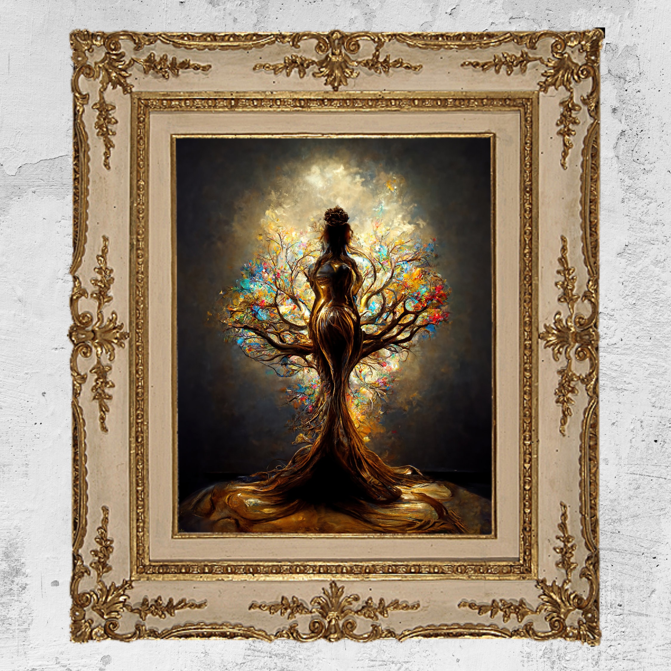 Fantasy Female Tree of Life Mother Nature Gaia Goddess - Etsy