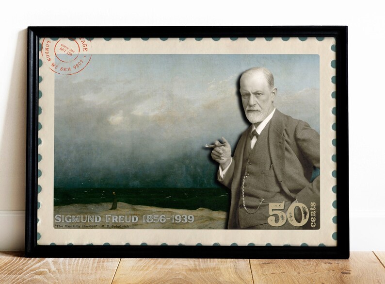 Sigmund Freud Stamp Poster, Vintage Style Decor (digital Download) - Etsy