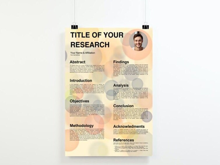 Academic Research Poster Template Canva, A0 A1 A2 Size Portrait, Poster ...