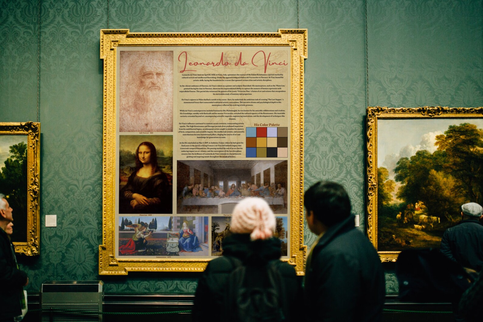 Da Vinci Wall Art, Infographic Renaissance Painting, Artistic Instant ...