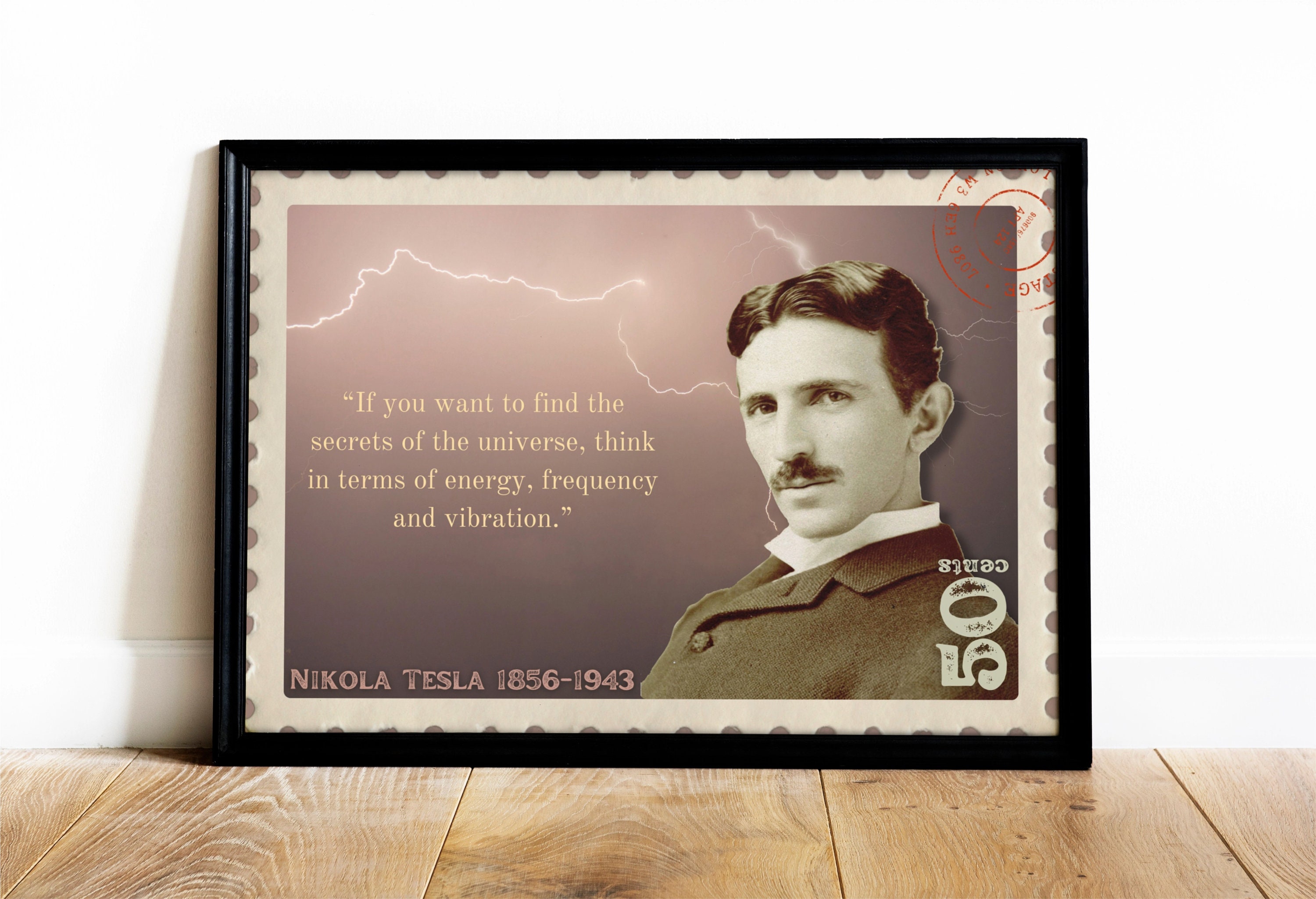 Printable Wall Art, Nikola Tesla, Instant Digital Download, Physics ...