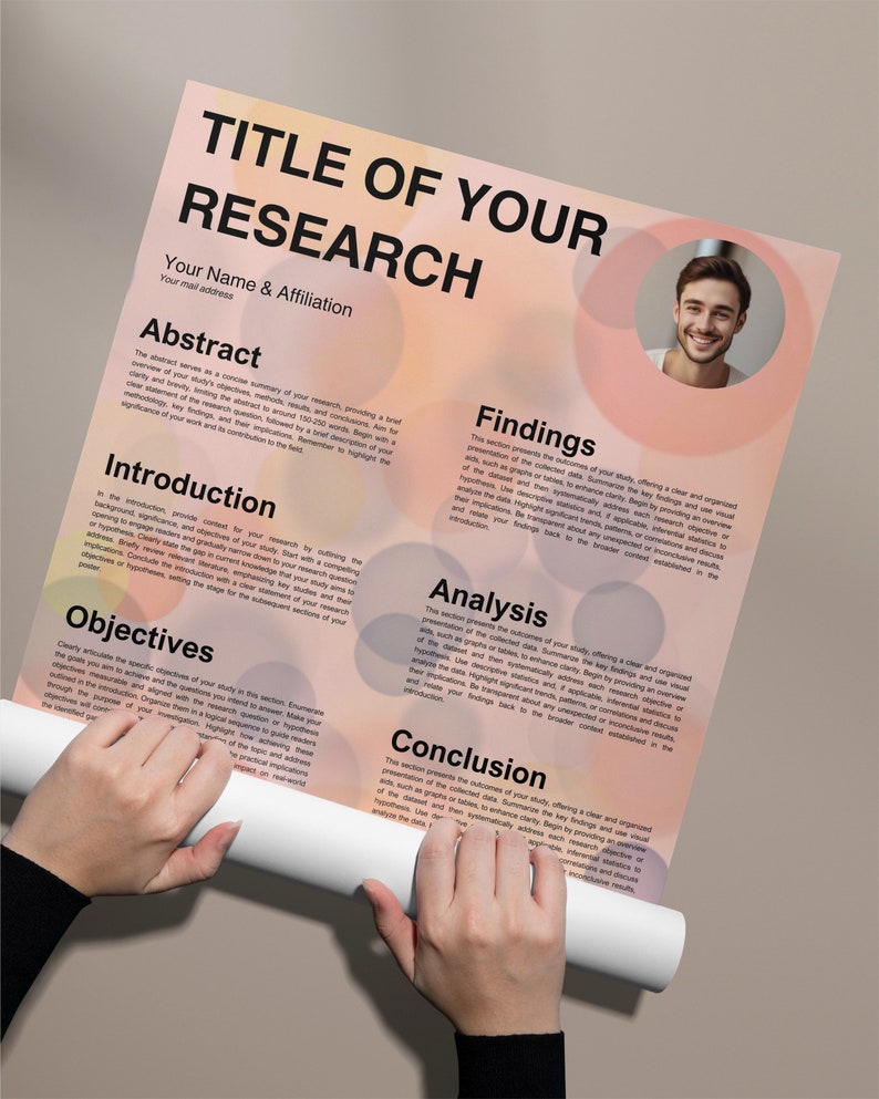 Academic Research Poster Template Canva, A0 A1 A2 Size Portrait, Poster ...