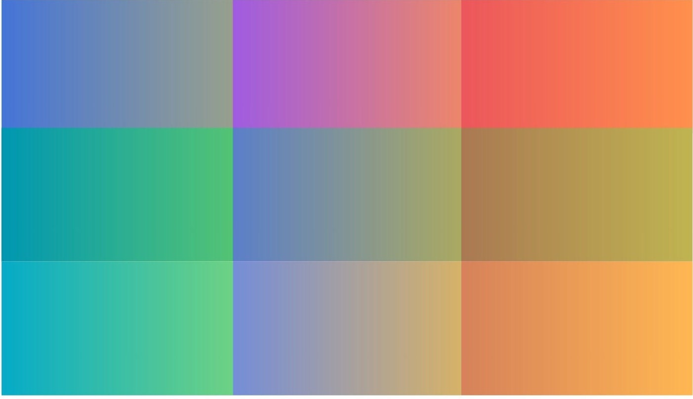 80 Coloring Sheets, Gradient Artworks for Learning Color Theory ...