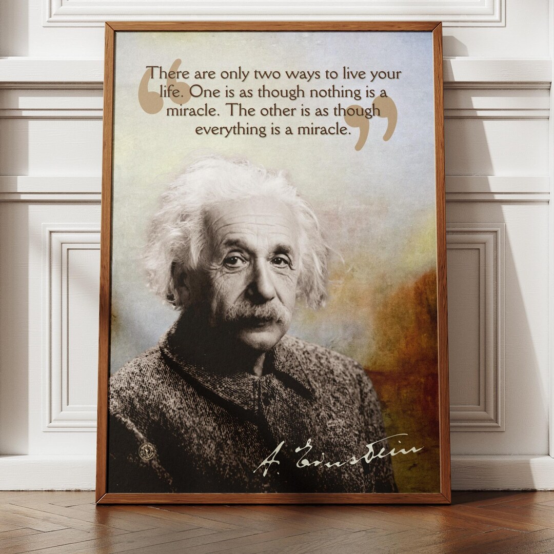 Albert Einstein Inspirational Quote Art Print - William Turner ...
