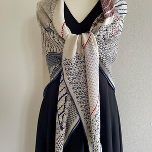 Wool Silk Luxury Extra Large Scarf Square Big Shawl Wrap 55x55 ...