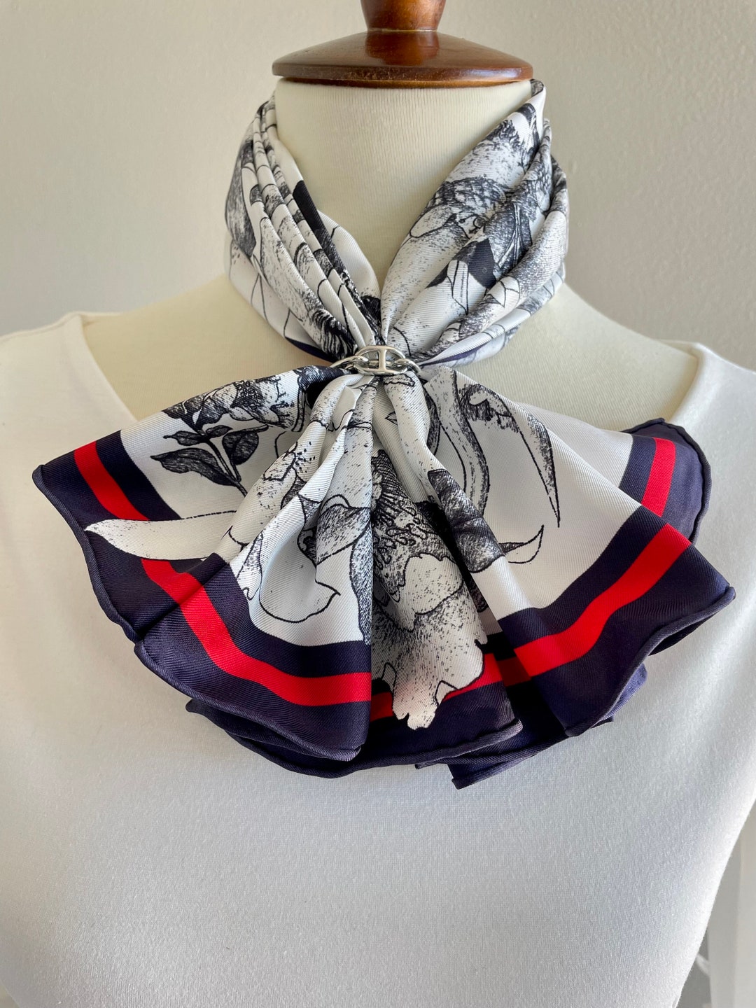 100% Silk Twill Luxury Scarf Square Pure Silk Bandana Mulberry Silk ...