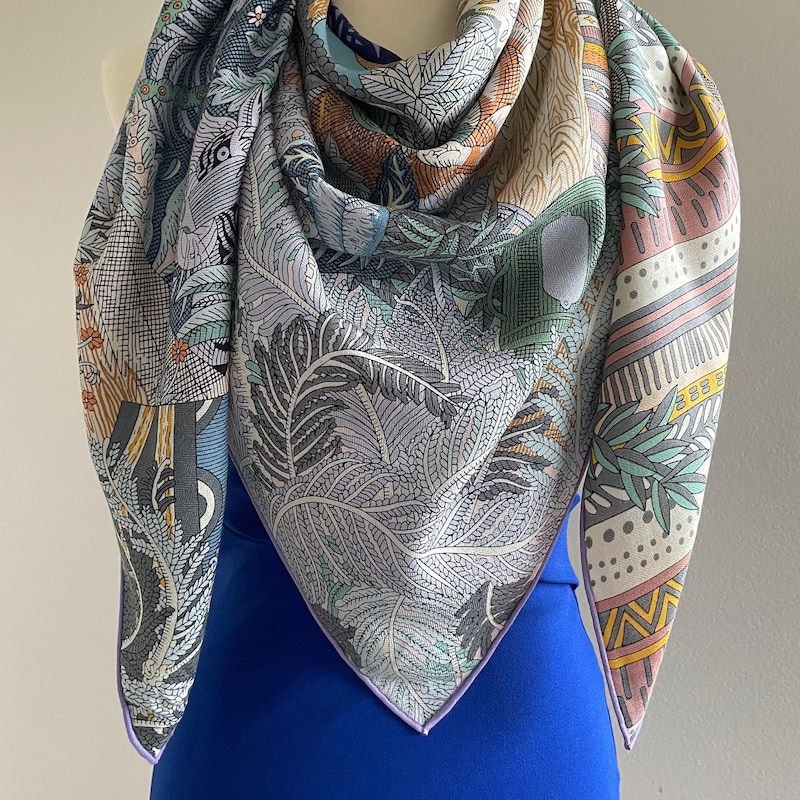 Square Silk Scarf - Etsy