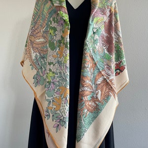 Wool Silk Luxury Extra Large Scarf Square Big Shawl Wrap 55x55 ...