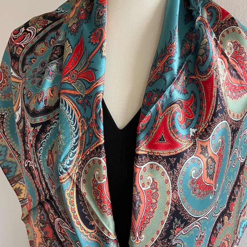 Turquoise Scarves - Etsy