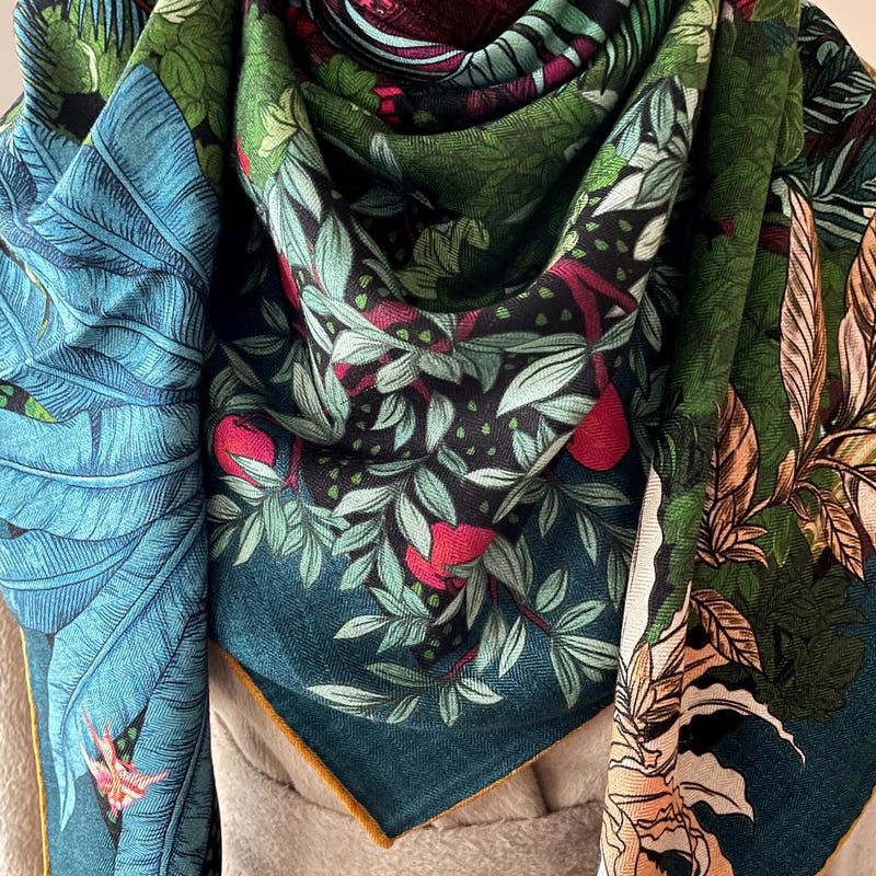 Bandana Oversized Scarf - Etsy