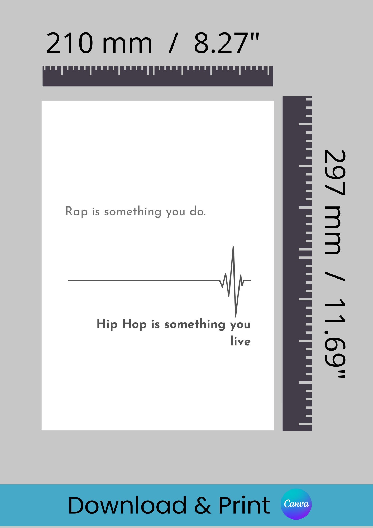 A4 Size Krs-one Quote Wall Art | Digital Wall Print | Music Quotes - Etsy