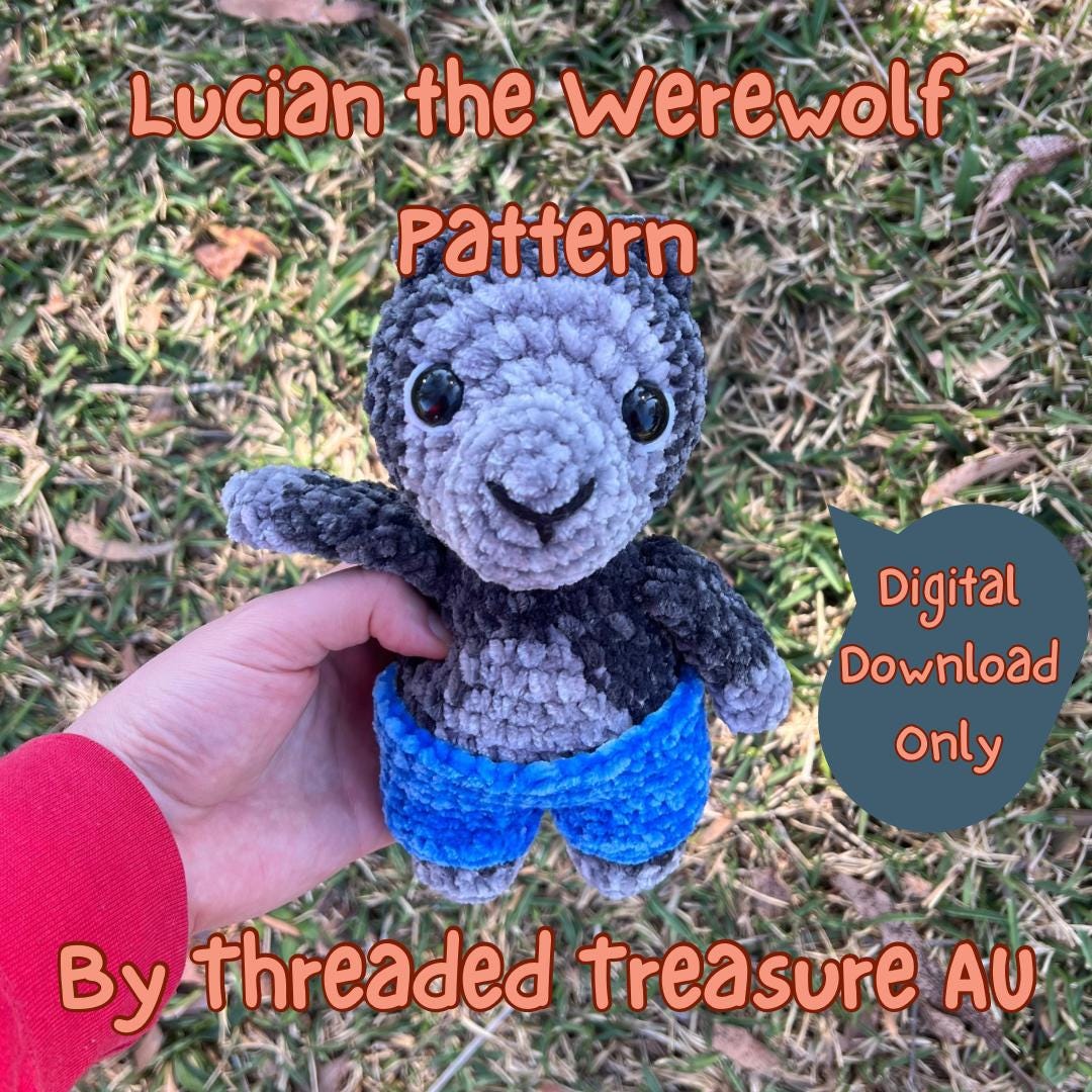 Lucian the Werewolf Low Sew Crochet Pattern | PDF Downloadable Fantasy ...