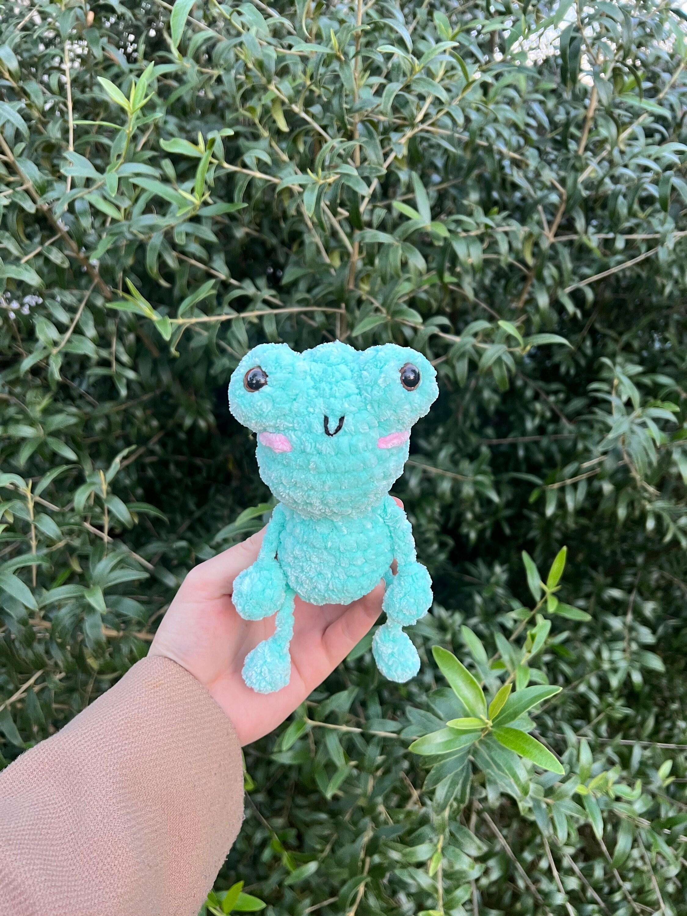 Handmade Crochet Frog - Flipsy the Frog, Soft & Cuddly Plush Toy ...