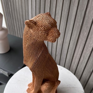 Gold Panther Statue, Panther Puma Statue, Panther Puma Sculpture ...