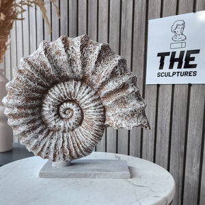 Large Sea Shell Sculpture, Sea Shell Statue, Conch Sculpture, Conch ...