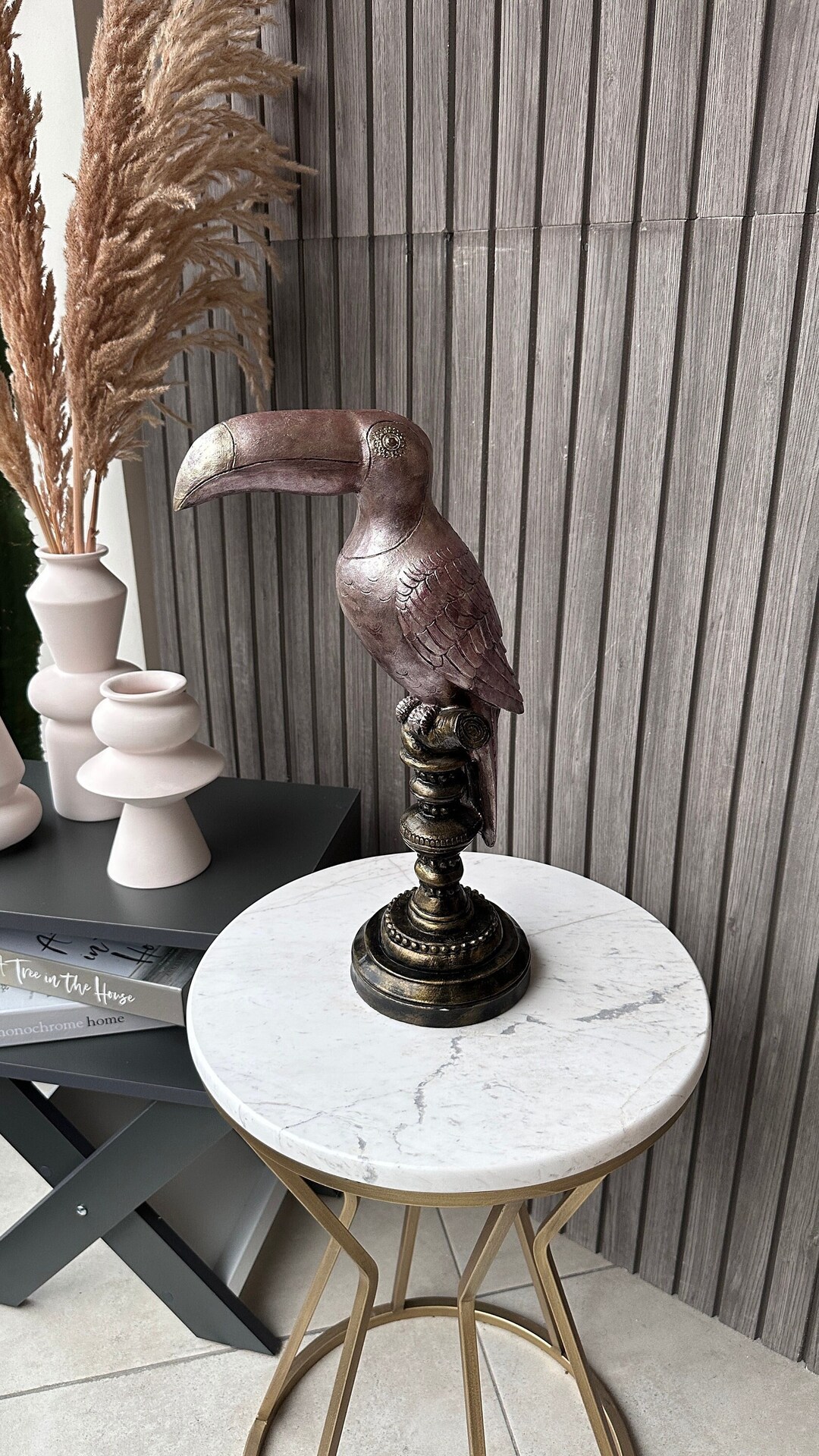 Toucan Bird Sculpture, Toucan Statue, Toucan Trinket, Elegant Modern ...