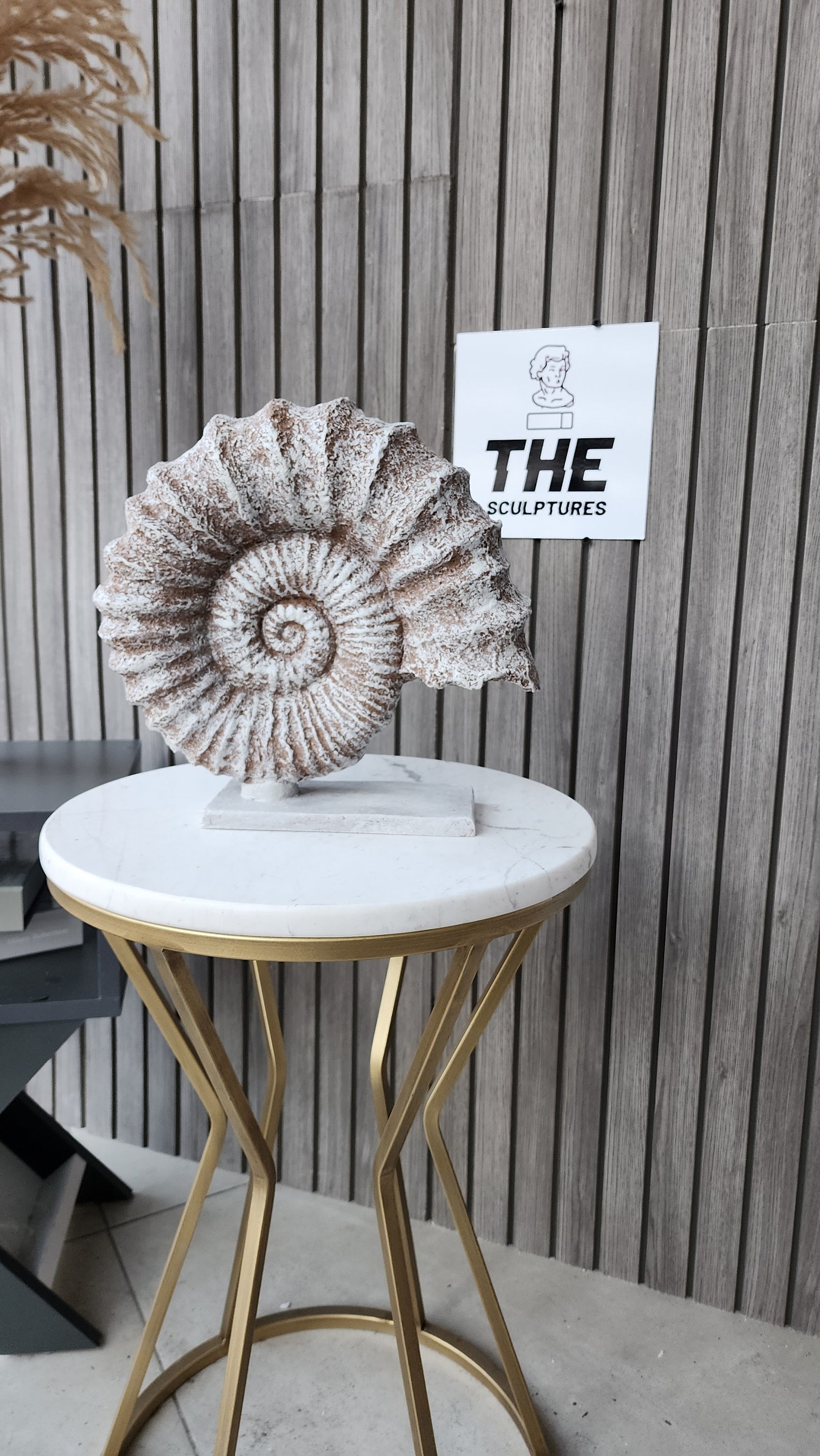 Large Sea Shell Sculpture, Sea Shell Statue, Conch Sculpture, Conch ...