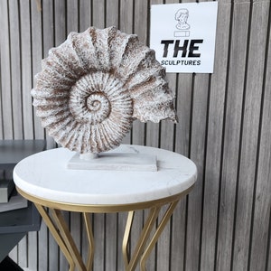 Large Sea Shell Sculpture, Sea Shell Statue, Conch Sculpture, Conch ...
