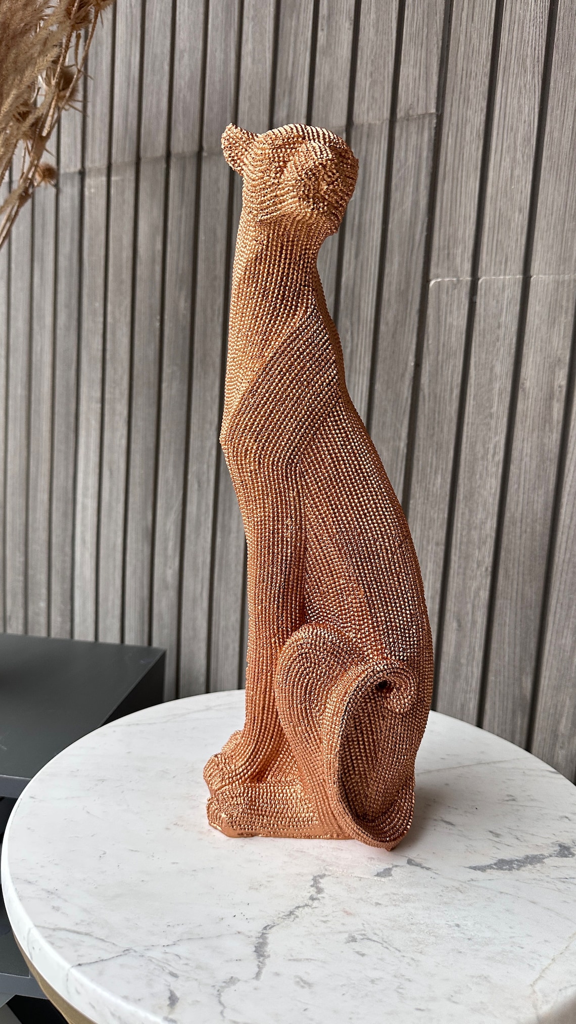 Gold Panther Statue, Panther Puma Statue, Panther Puma Sculpture ...