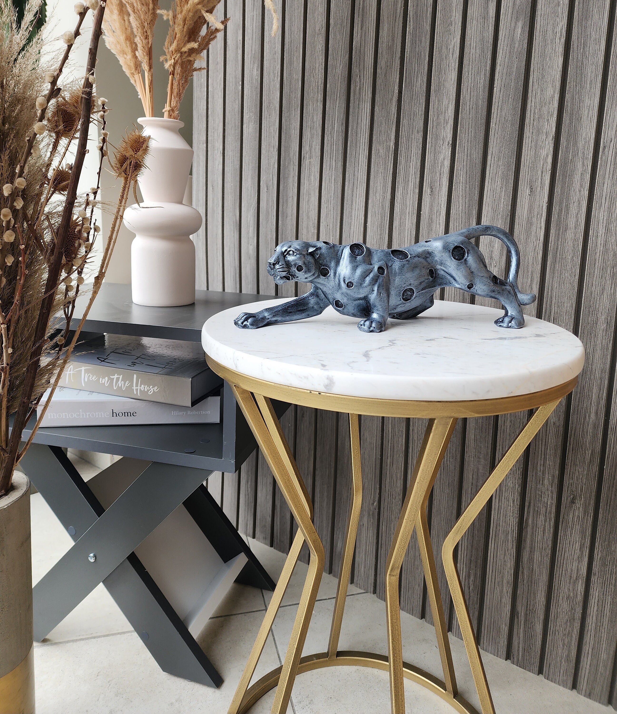 Leopard Attack Statue, Big Leopard Sculpture,leopard Sculpture Artworks ...