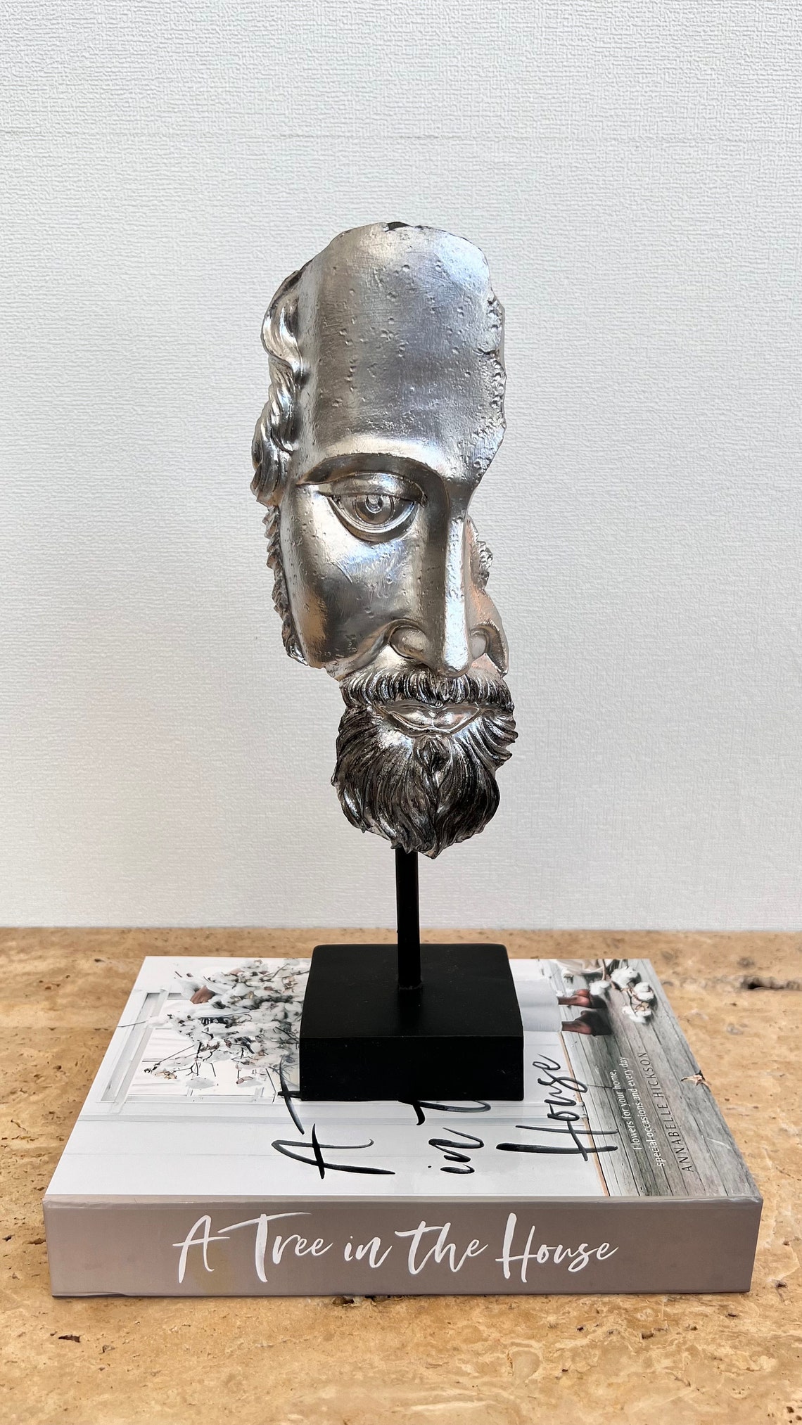 Half Face Zeus Figurine, Head of Zeus, Zeus Statue, God of Thunder ...