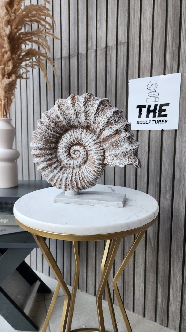 Large Sea Shell Sculpture, Sea Shell Statue, Conch Sculpture, Conch ...