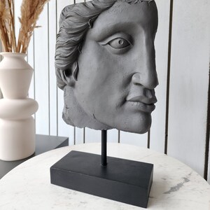 Ancient Greek Statue, Ancient Greek Half-face Statue, Greek Bust Statue ...