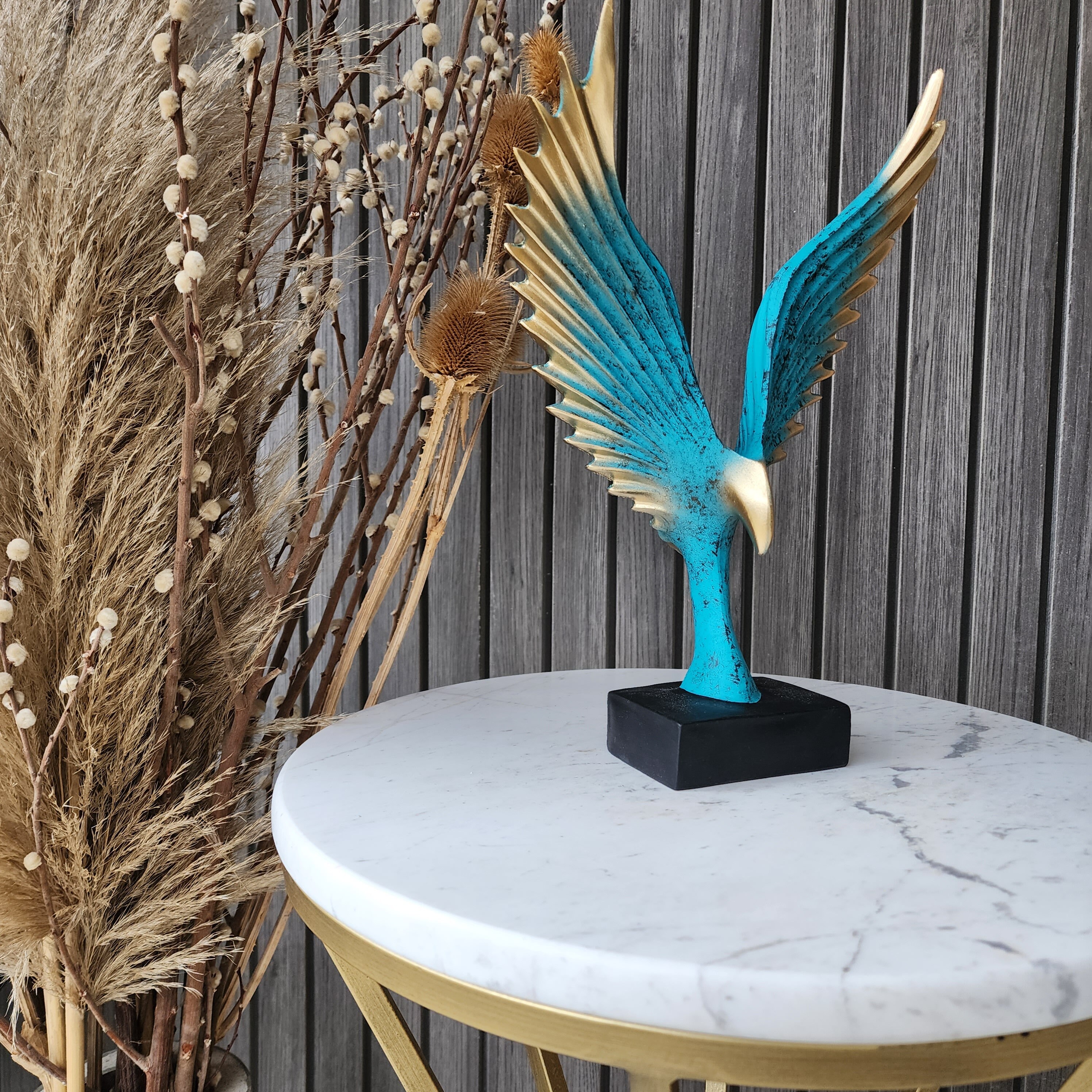 Almighty Phoenix Sculpture: 13-inch Angel Bird Statue With Stand - Etsy