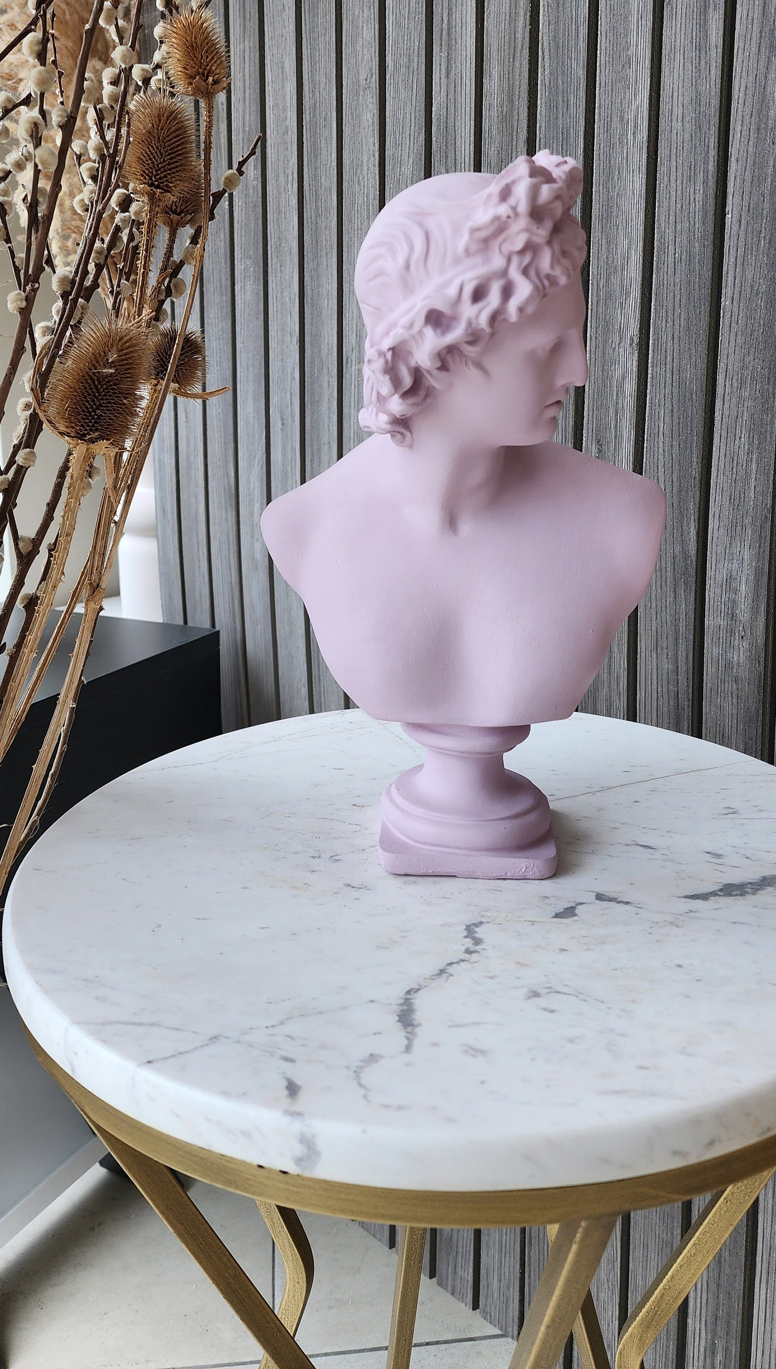 Apollo Bust Sculpture, Greek Roman Mythology God, Large Apollo ...