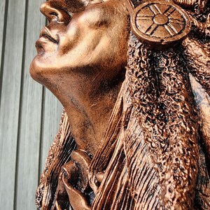 Native American Indian Chef Sculpture, Red Indian Statue, Indian Chef ...