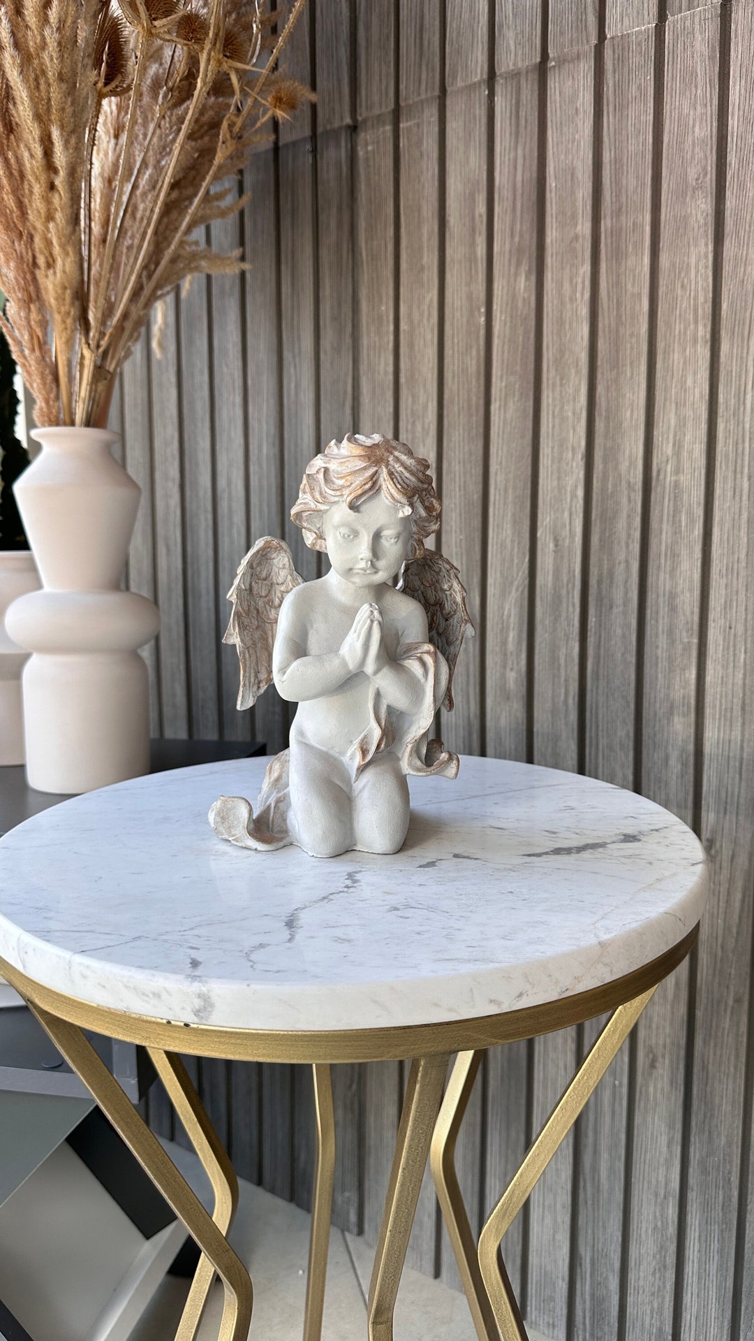 Praying Angel Statue, Religious Figurine, Wishing Angel Sculpture ...