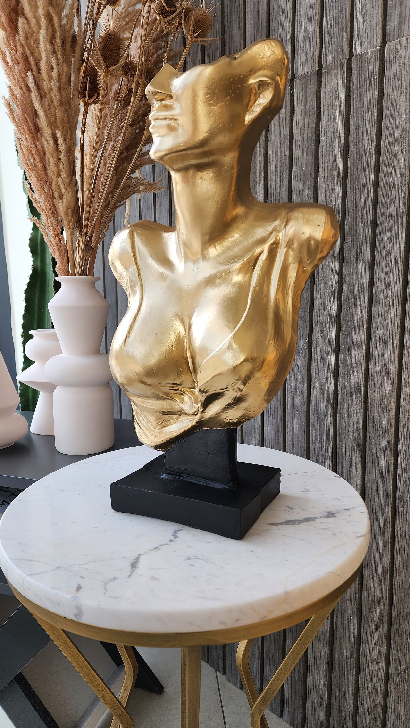 Lady Bust Sculpture, Woman Statue Home Decor, Aesthetic Room Decor ...