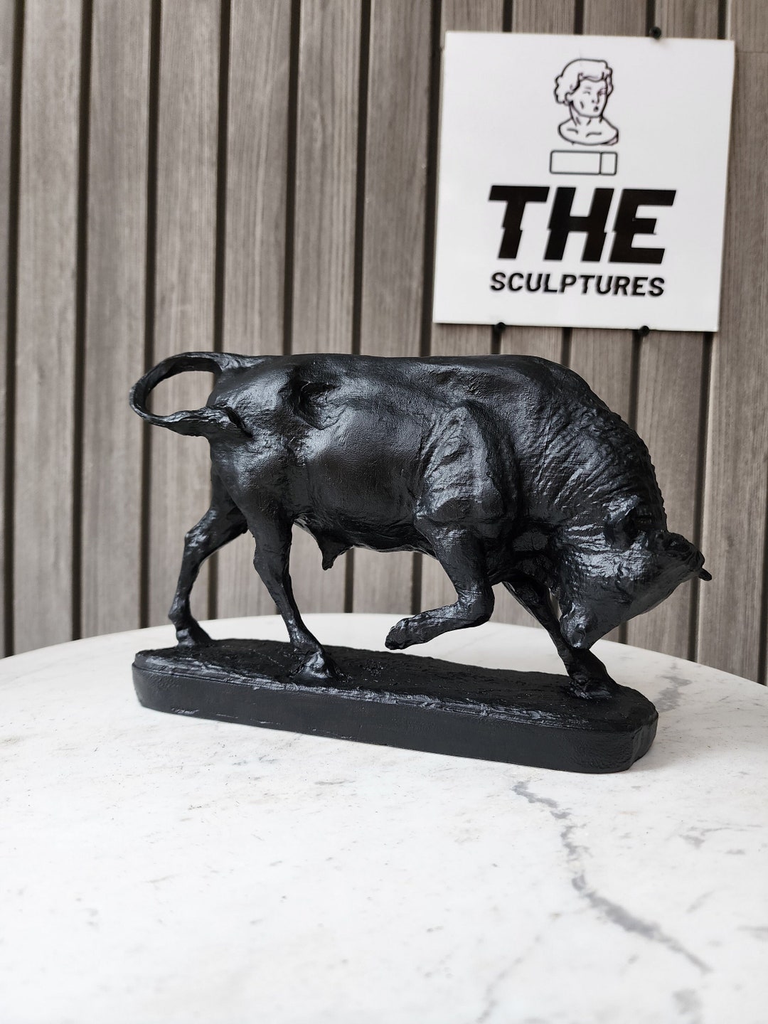 Spanish Bull Sculpture, Large Bull Statue, Bull Sculpture, Handmade ...
