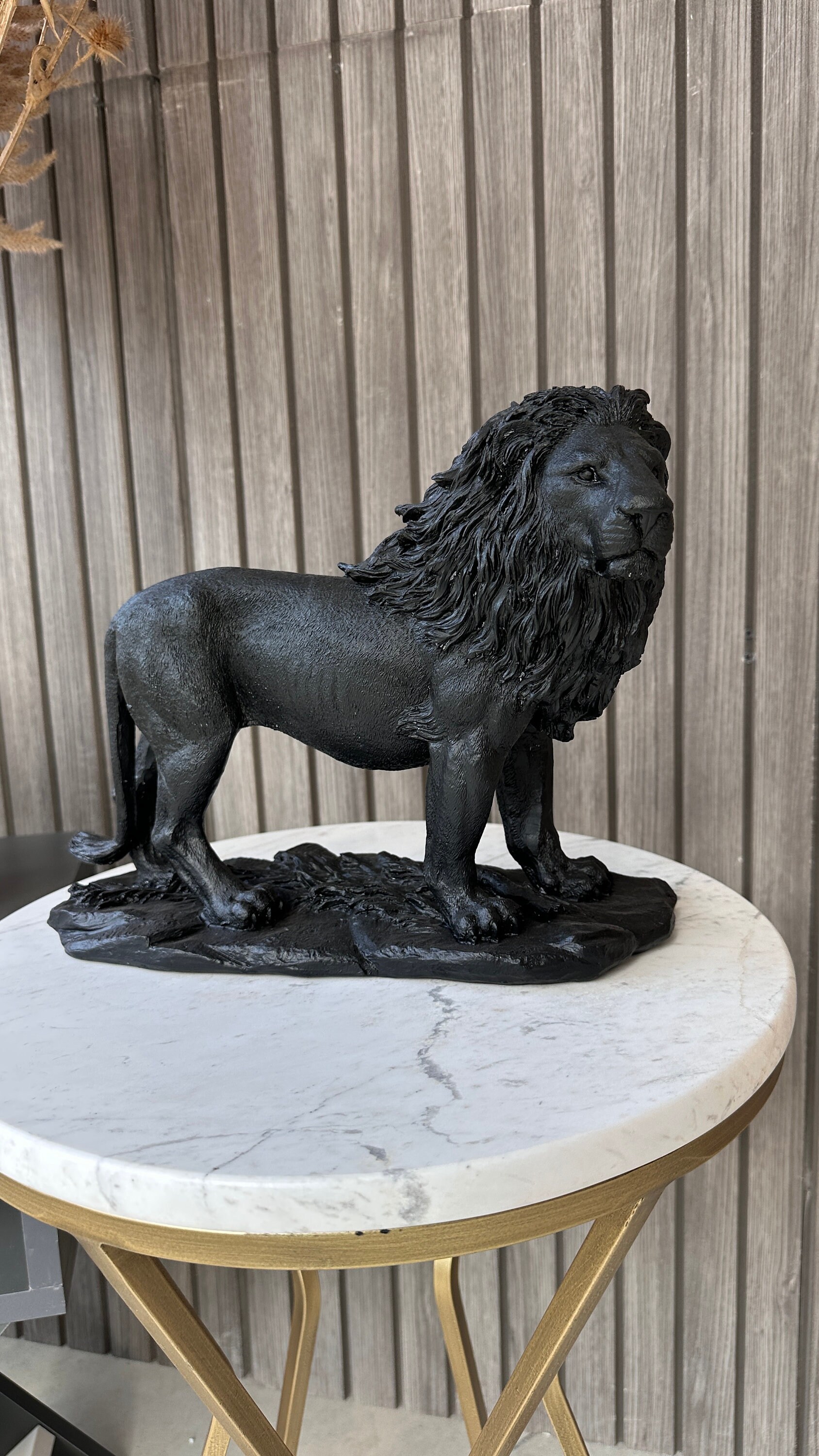 Large Lion Statue, Lion Sculpture, Home Decor, Lion Statue Indoor, Lion ...