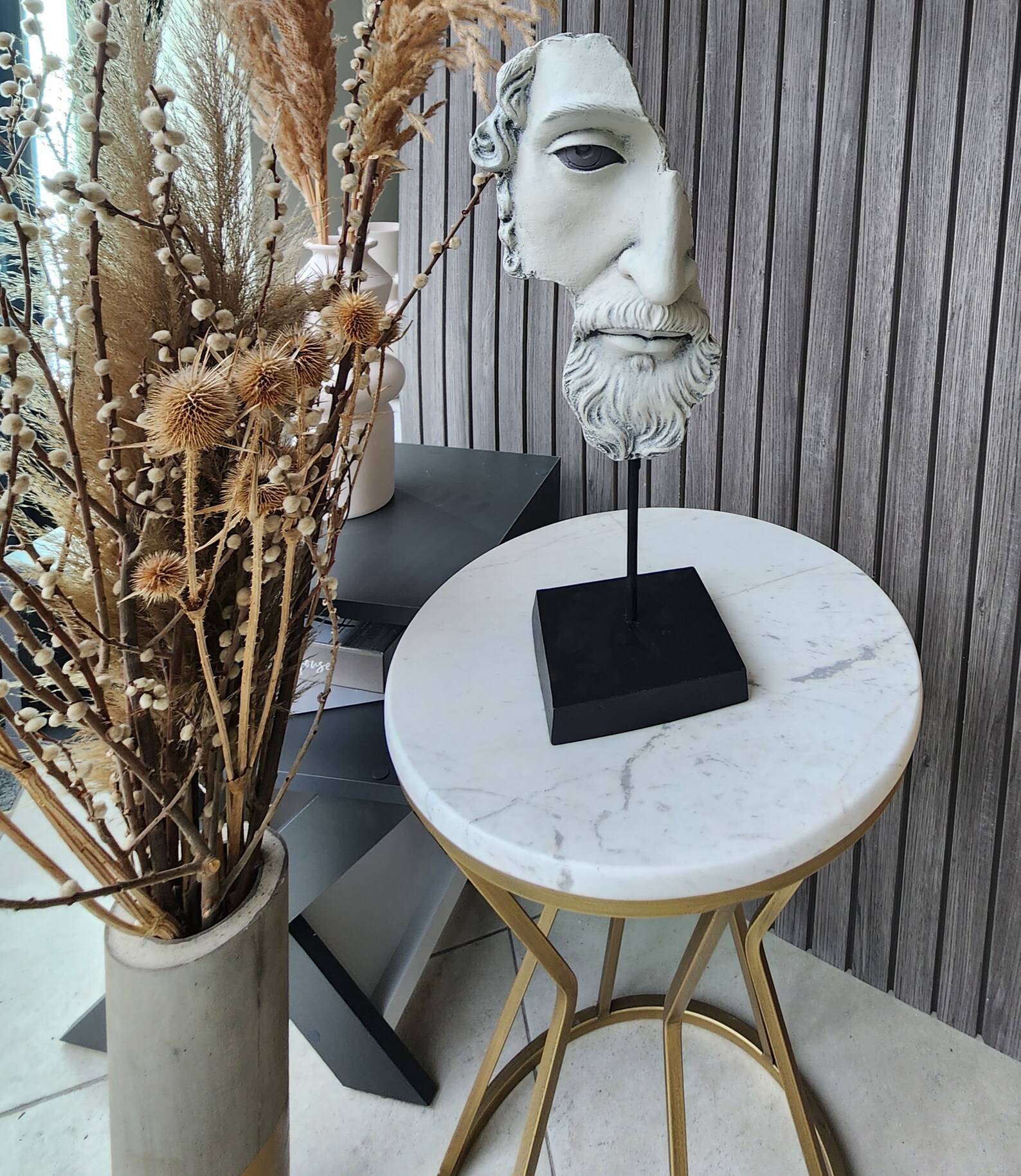 Half Face Zeus Figurine , Head of Zeus, God of Thunder, Zeus Figure ...