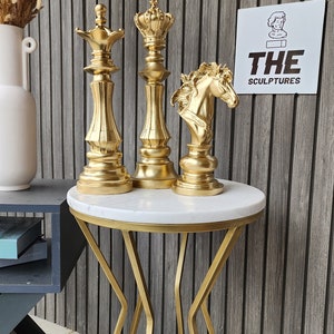 Luxury Chess Set Statue, 3 Pieces Chess Set, Chess Figurine, Chess Set ...