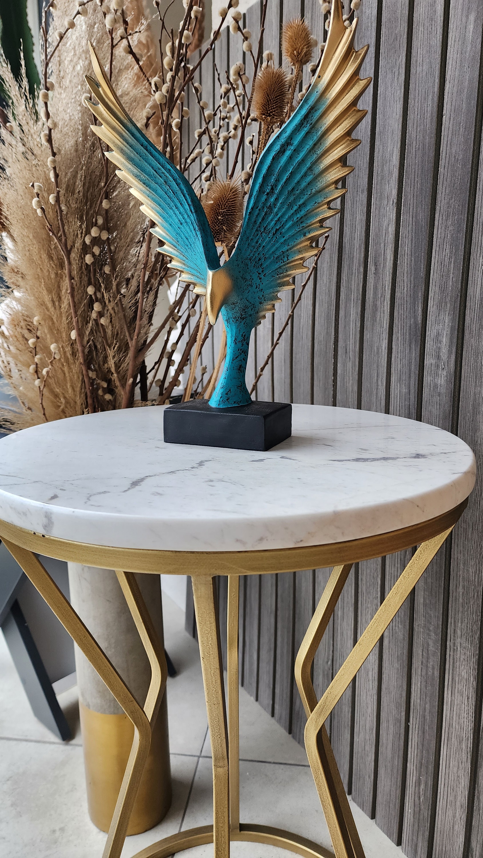 Almighty Phoenix Sculpture: 13-inch Angel Bird Statue With Stand - Etsy