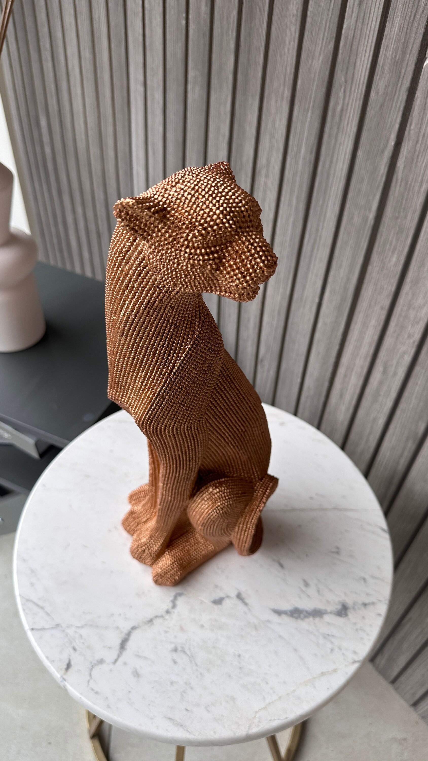 Gold Panther Statue, Panther Puma Statue, Panther Puma Sculpture ...