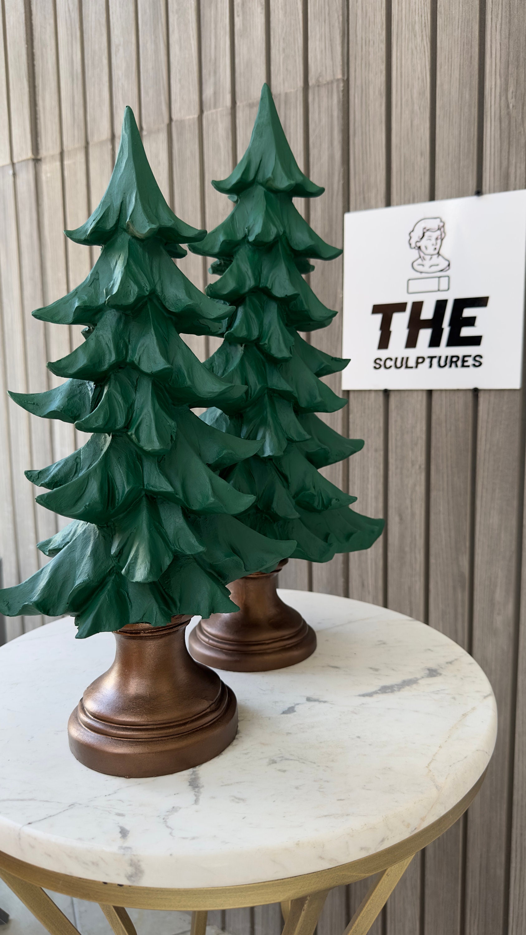 Decorative Green Christmas Tree, Pine Tree, Christmas Tree Statue ...