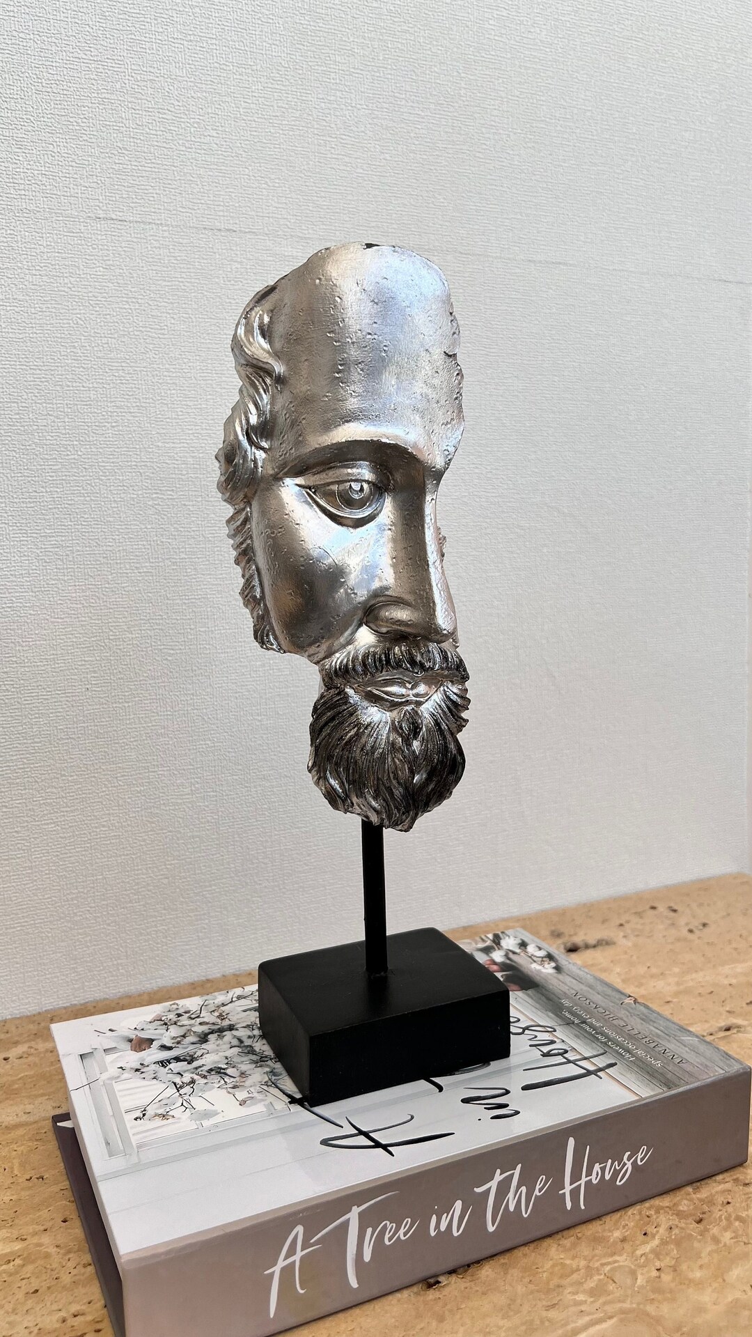 Half Face Zeus Figurine, Head of Zeus, Zeus Statue, God of Thunder ...