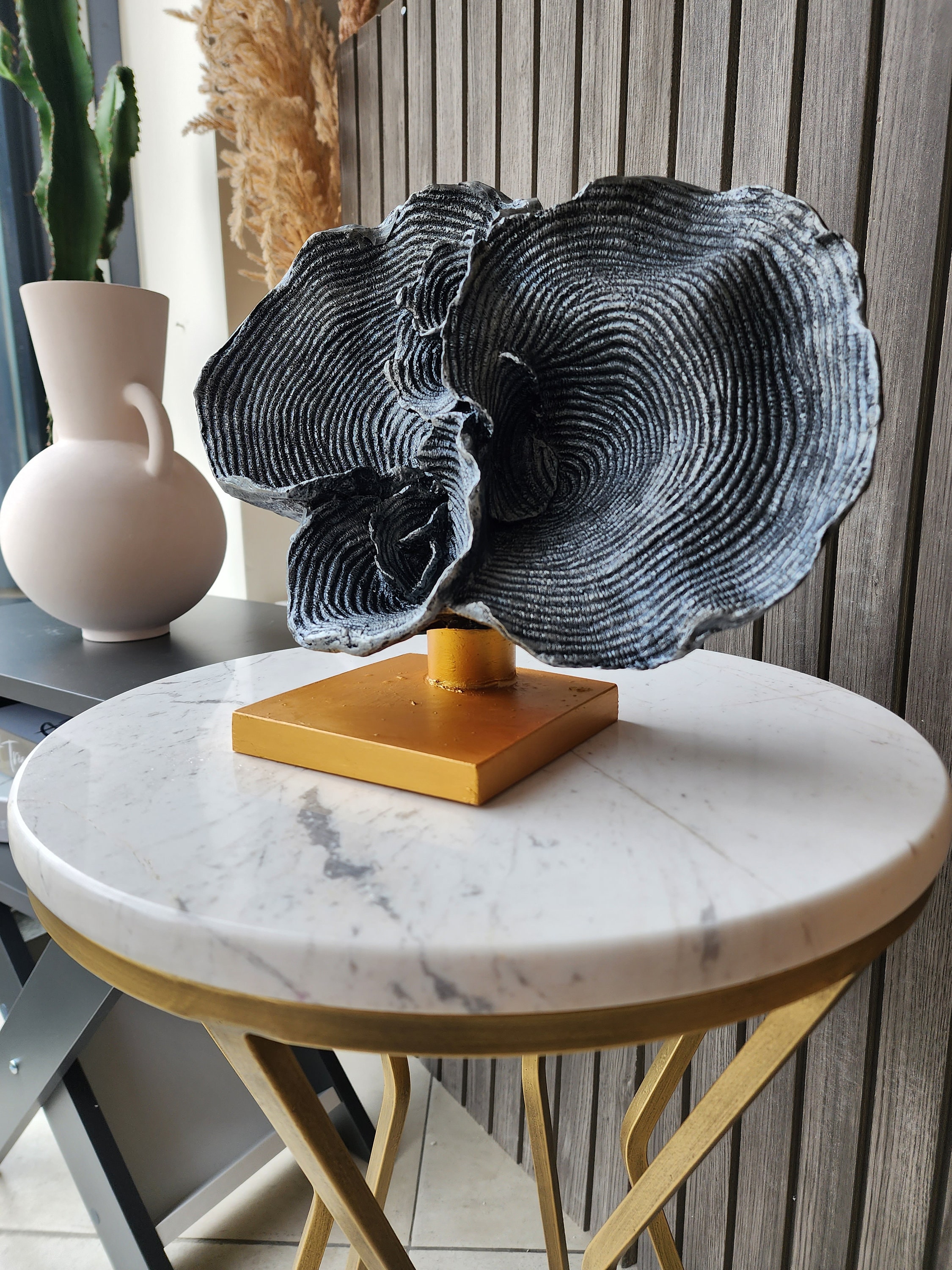 Large Coral Statue, Sculpture Art, Coral Decorative Object, Coral ...