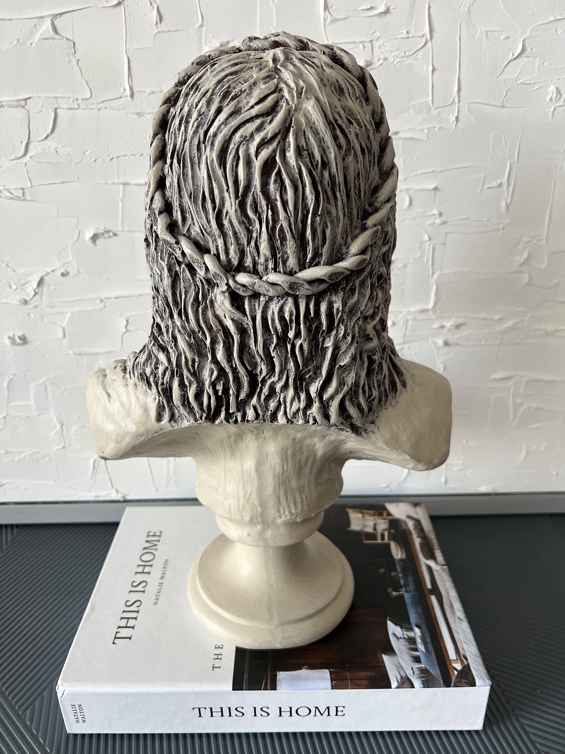 Giant Zues Bust, Large Zeus Statue Sculpture, Zeus white Moss Pop Art ...