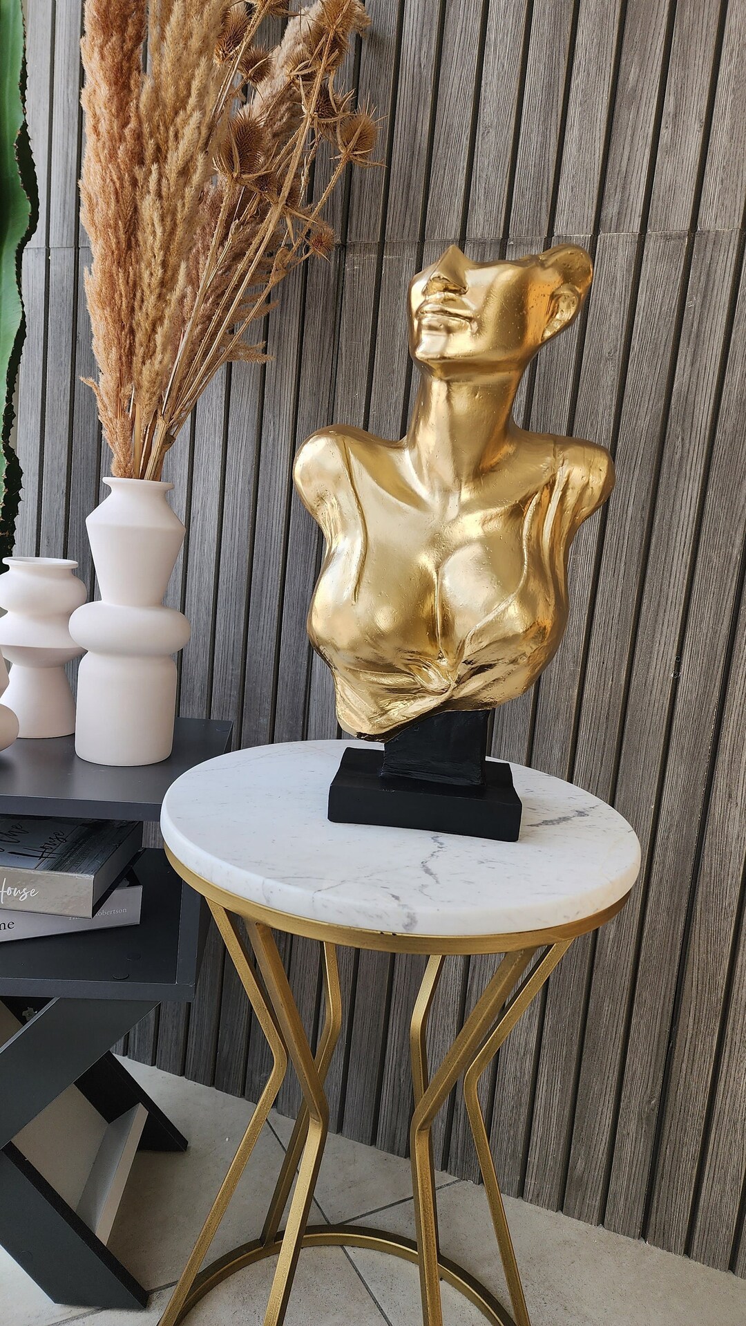 Lady Bust Sculpture, Woman Statue Home Decor, Aesthetic Room Decor ...