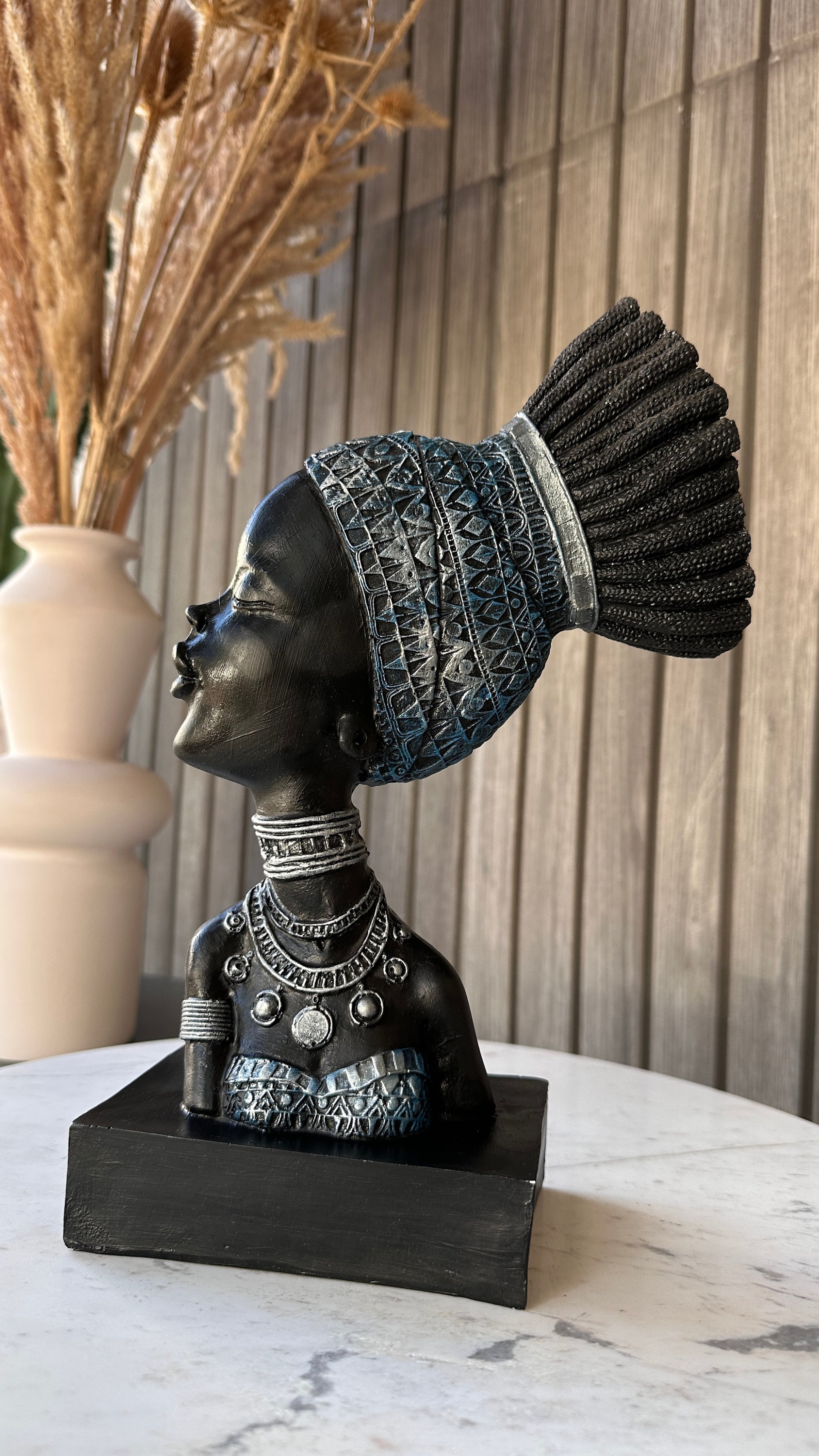 African Woman Bust, Woman Statue, Female Bust, African Statues, Special ...