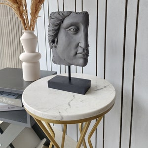 Ancient Greek Statue, Ancient Greek Half-face Statue, Greek Bust Statue ...