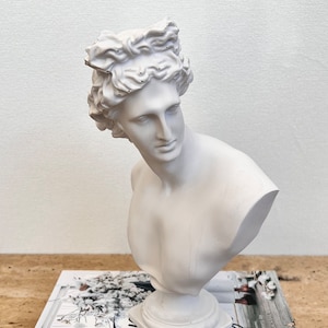 Apollo Bust Sculpture, Greek Roman Mythology God, Large Apollo ...