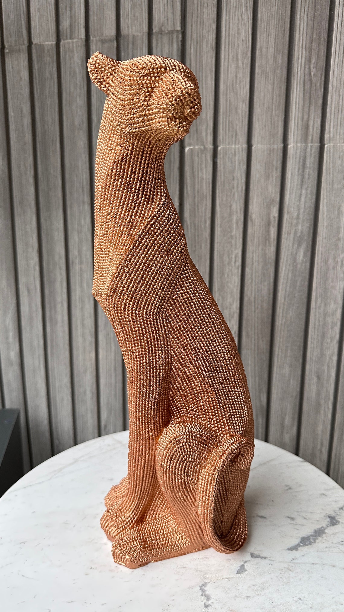 Gold Panther Statue, Panther Puma Statue, Panther Puma Sculpture ...