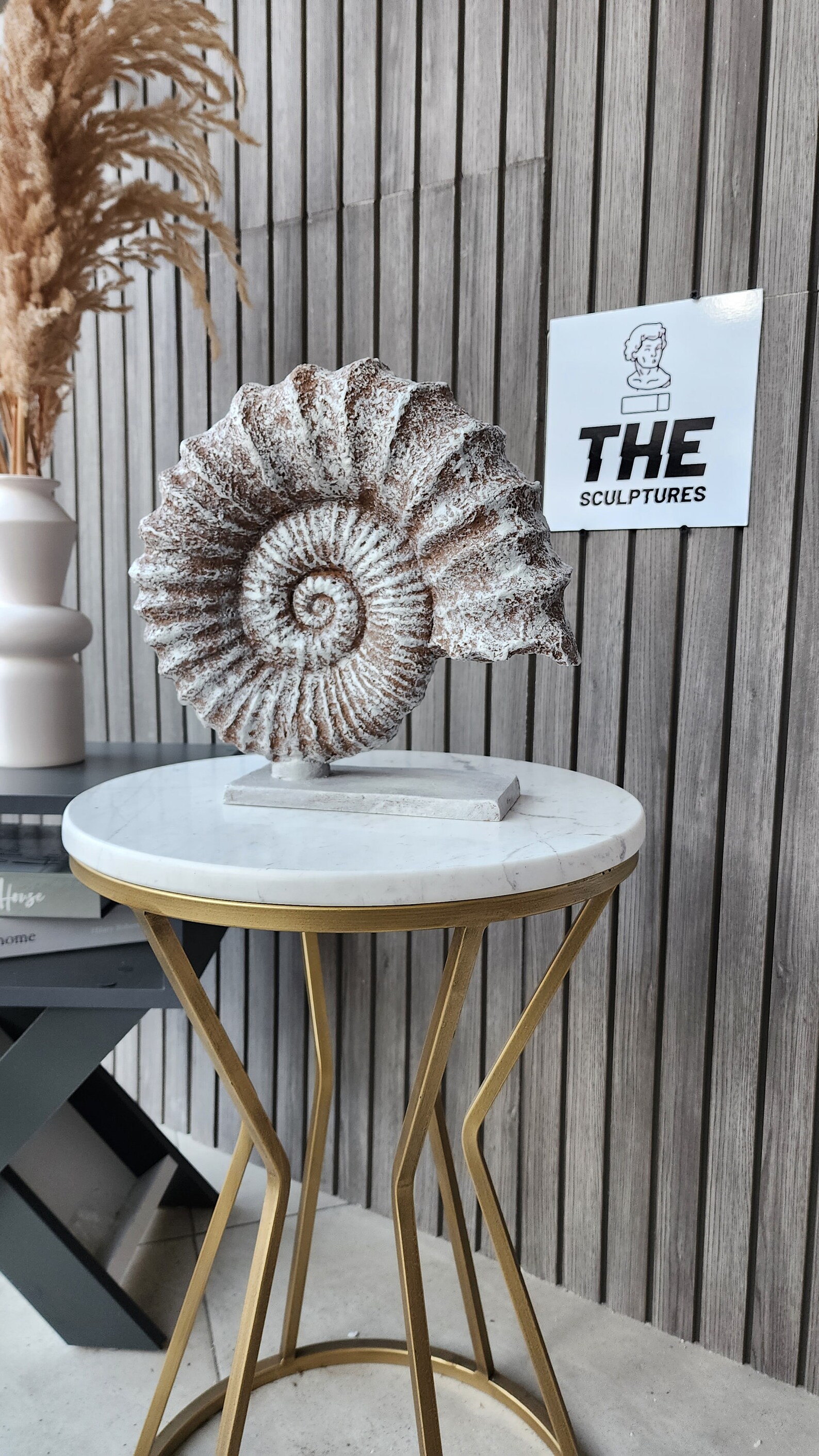 Large Sea Shell Sculpture, Sea Shell Statue, Conch Sculpture, Conch ...