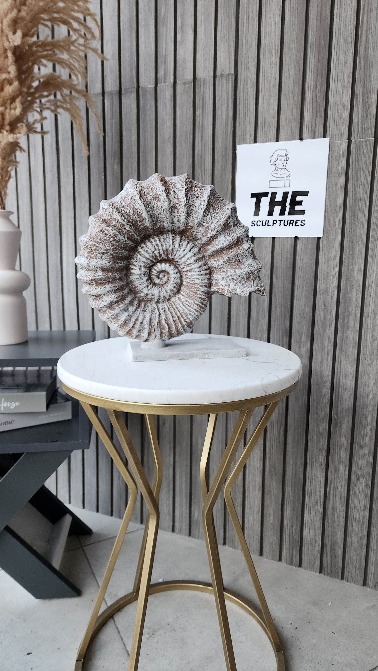 Large Sea Shell Sculpture, Sea Shell Statue, Conch Sculpture, Conch ...