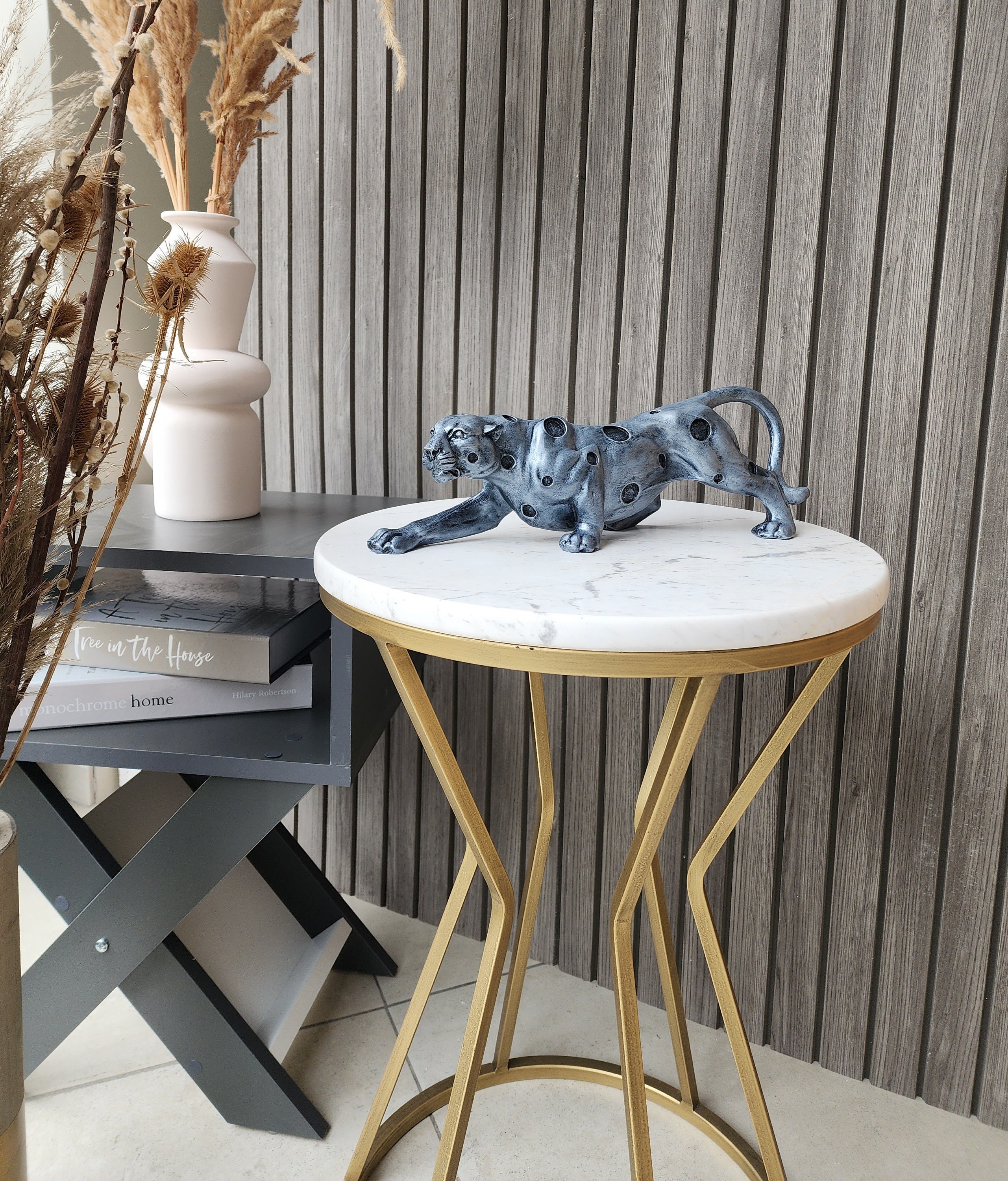 Leopard Attack Statue, Big Leopard Sculpture,leopard Sculpture Artworks ...